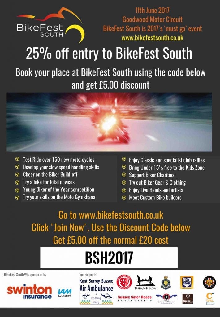 BSH readers get 25% off BikeFest South motorcycle show tickets | Back ...